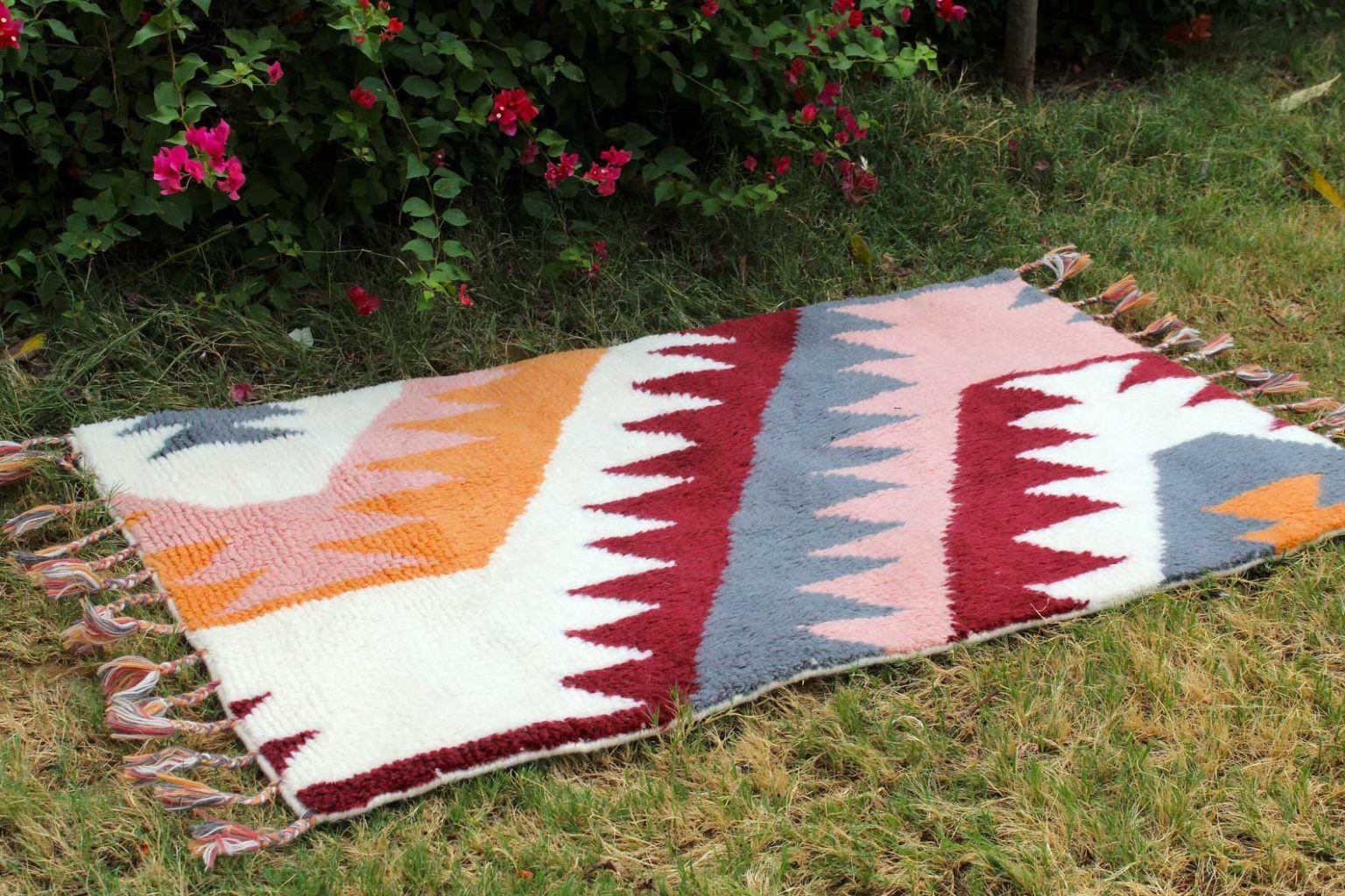 Etsy Rugs | Colorful, Artistic Moroccan Rugs | Pink Checkered Rugs