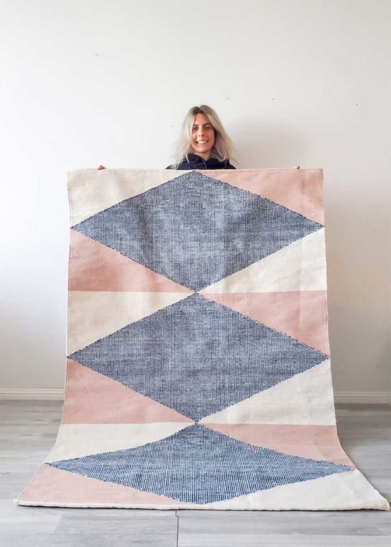 Etsy Rugs | Colorful, Artistic Moroccan Rugs | Pink Checkered Rugs