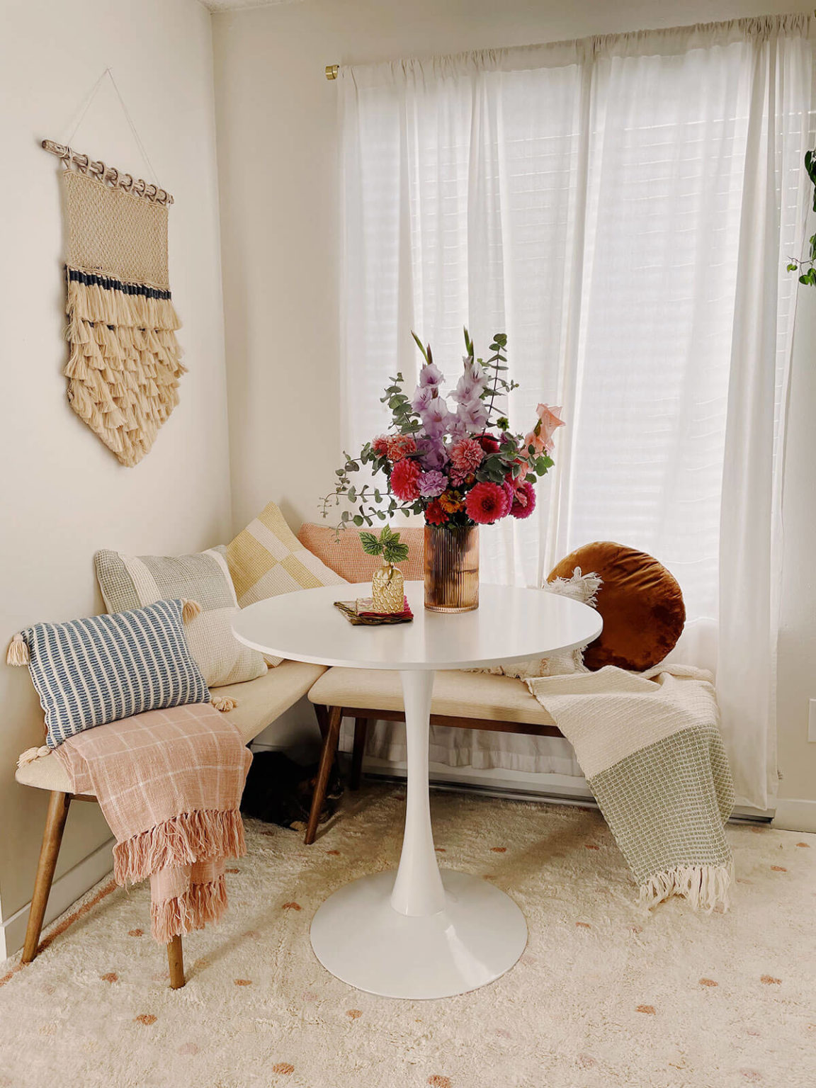 Dining Nook Ideas | Ethically Made Rugs & Decor
