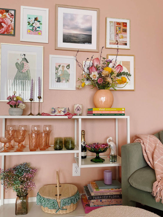 Clare Paint 'Meet Cute' Pink Accent Wall - sustainable living