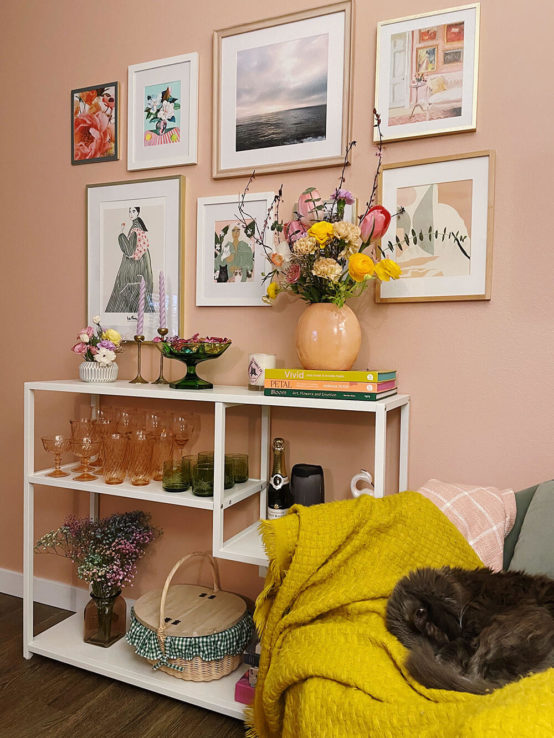 Clare Paint 'Meet Cute' Pink Accent Wall - sustainable living