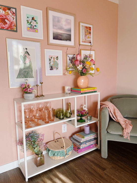 Clare Paint 'Meet Cute' Pink Accent Wall - sustainable living