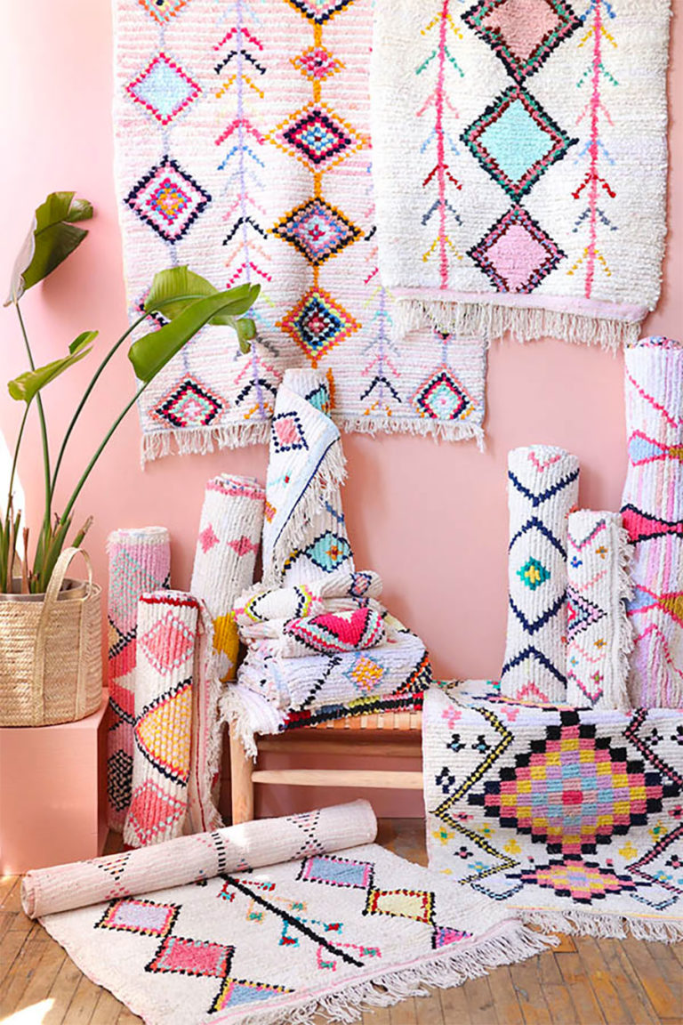 Moroccan Rugs from Baba Souk | Pastel Nursery Rugs | eco club